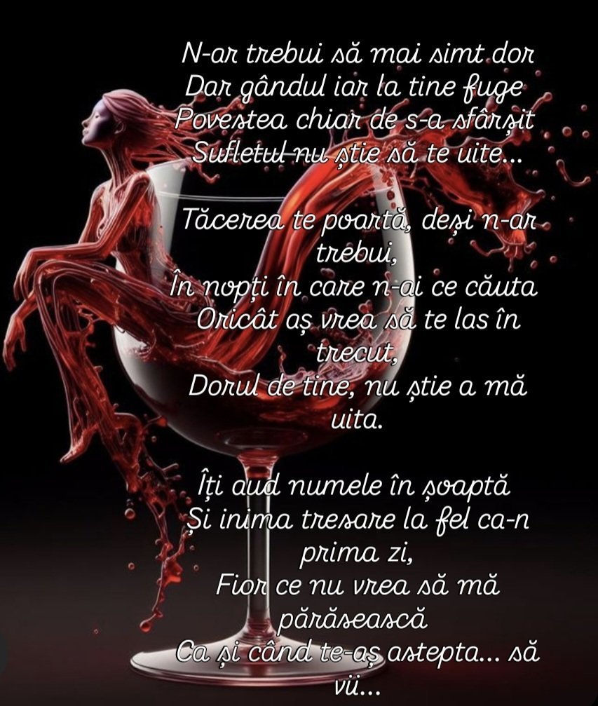 Poezia N-ar trebui, Autor OneWineWoman - poezii.online