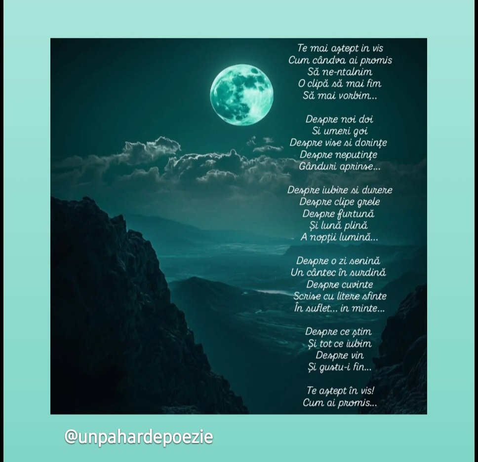 Poezia Te mai aștept in vis, Autor un-pahar-de-poezie - poezii.online